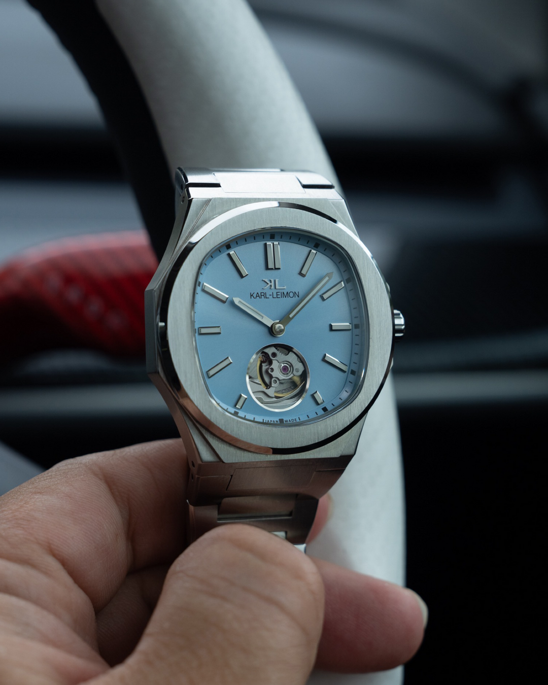 Open Heart ICE BLUE - KARL-LEIMON Watches Open Heart ICE BLUE - KARL-LEIMON Watches